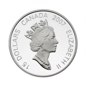 Canadian Silver 15 Dollars "Zodiac Series - Year of the Pig" 2007 KM ...