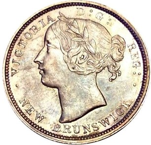 Canadian Silver 20 Cents "Victoria" 1862-1864 KM# 9 | coinscatalog.NET