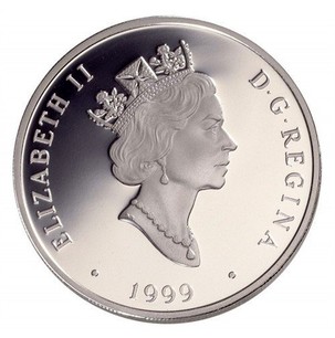 Canadian Silver 20 Dollars "DHC-8 Dash 8" 1999 KM# 340 | coinscatalog.NET