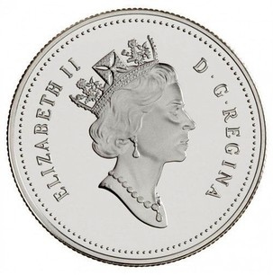 Canadian Silver 50 Cents "Beluga Whale" 1998 KM# 320 | coinscatalog.NET