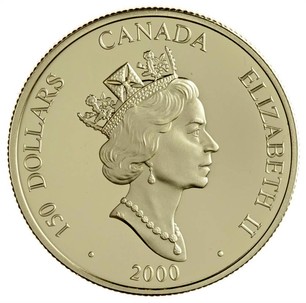 Canadian Gold 150 Dollars "Year of the Dragon" 2000 KM# 388 ...