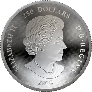 Canadian 1 Kilo Silver 250 Dollars "Maple Leaf Forever" 2018 ...