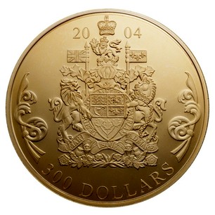 Canadian Gold 300 Dollars "Quadruple Cameo Portraits" 2004 coin value ...
