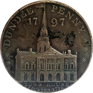 Great Britain Penny "Angusshire - Dundee T. Webster" 1797 ...