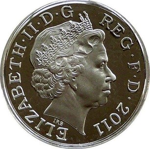 Great Britain Silver Pound "Cardiff (Piedfort)" 2011 KM# P85 ...