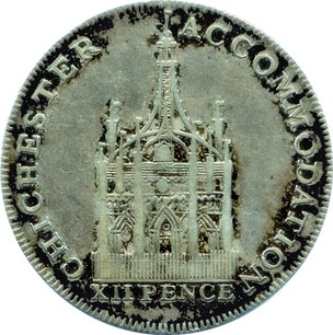 Great Britain Silver XII Pence "Sussex - Chichester Accommodation" 1811 ...
