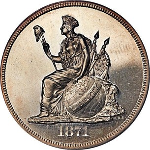 USA Silver 1 Dollar "Standard Pattern" 1871 | coinscatalog.NET