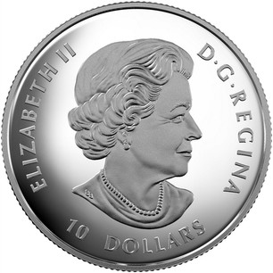 Canadian Silver 10 Dollars "Celebration of Love" 2016 KM# 2117 ...