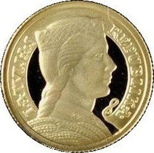 Latvian 1/25 Oz Gold 5 Lati Standart Coinage 2003 KM# 59 | coinscatalog.NET