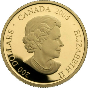 Canadian Gold 200 Dollars "Fur Trade" 2005 KM# 569 | coinscatalog.NET