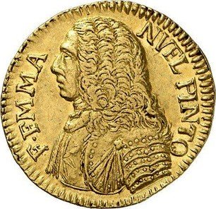 Maltese Gold 2 Zecchino "Emmanuel Pinto" 1741-1742 KM# 234 ...