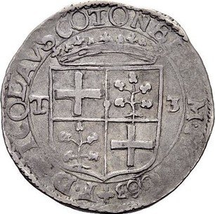 Maltese Silver 3 Tari "Nicolas Cotoner" 1663-1666 KM# 101 ...