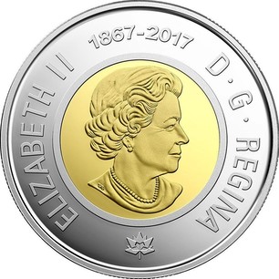 Canadian 2 Dollars "Our Home and Native Land" 2017 | coinscatalog.NET