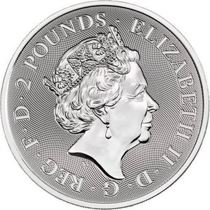 Great Britain 1 Oz Silver 2 Pounds "St. George" 2019-2021 ...