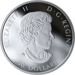 Canadian Silver 30 Dollars "The Wily Wolf" 2019 | coinscatalog.NET