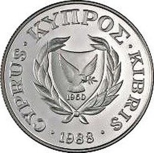 Cypriot 50 Cents "XXIV Summer Olympic Games 1988 Seoul" 1988 KM# 60 ...