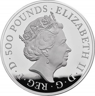 Great Britain 1 Kilo Silver 500 Pounds "The Britannia" 2019 ...