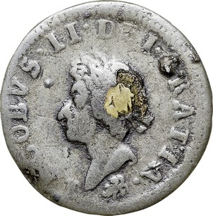 Irish 1/2 Penny "James II" 1689-1690 KM# 96 | coinscatalog.NET