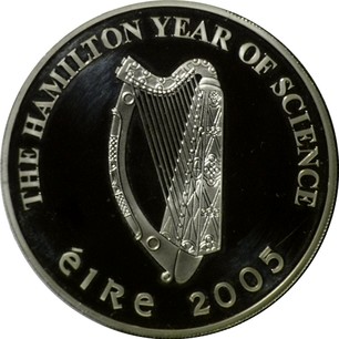 Irish Silver 10 Euro "Sir William Rowan Hamilton" 2005 KM# 44 ...