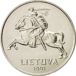 Lithuanian 2 Centai Reform Coinage 1991 KM# 86 | coinscatalog.NET