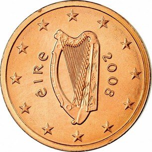 Irish 2 Euro Cent "Harp" 2002-2023 KM# 33 | coinscatalog.NET
