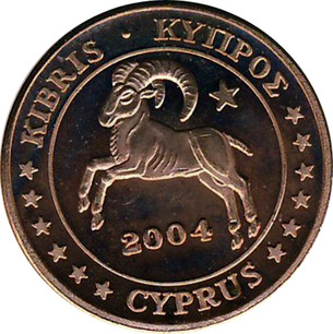 Cypriot 2 Euro Cent "Probe trial prueba" 2004 X# Pn2 | coinscatalog.NET