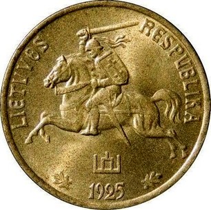 Lithuanian 20 Centu Republic 1925 KM# 74 | coinscatalog.NET