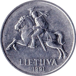 Lithuanian 5 Centai Reform Coinage 1991 KM# 87 | coinscatalog.NET