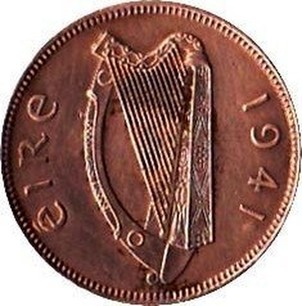 Irish Farthing "Woodcock" 1939-1966 KM# 9 | coinscatalog.NET