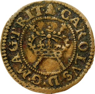 Irish Farthing "Charles I" 1625-1644 KM# 27.6 | coinscatalog.NET