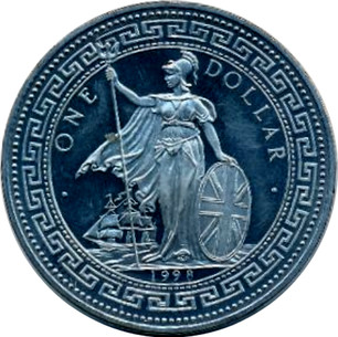 Great Britain One Dollar "Eaahnikh Ahmokpatia" 1998 | coinscatalog.NET