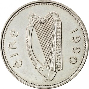 Irish Punt Decimal Coinage 1990-2000 KM# 27 | coinscatalog.NET