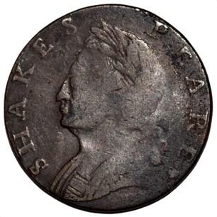 Great Britain 1/2 Penny "Shakespeare - Rule Britannia" 1771 ...