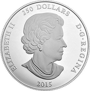 Canadian Silver 250 Dollars "Eyes of the Cougar" 2015 KM# 2051 ...