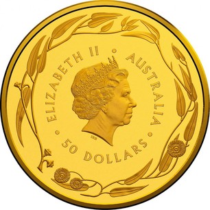50 Dolares Australianos 1/2 Oz Oro "4to Retrato - Canguro" 2019 ...