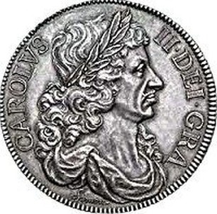 Great Britain Silver Crown "Charles II Petition Crown" 1663 KM# PnB33 ...