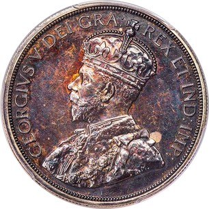Canadian Silver One Dollar "George V Specimen Pattern" 1911 KM# Pn15 ...