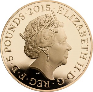 Great Britain Gold 5 Pounds "Edith Cavell" 2015 | coinscatalog.NET