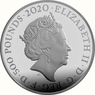 Great Britain Silver 500 Pounds "James Bond - 007" 2020 | coinscatalog.NET