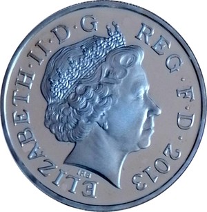 Great Britain Silver One Pound "Crowned Royal Shield" 2013 ...
