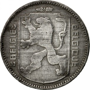Belgian 1 Franc Decimal Coinage 1942-1947 KM# 128 | coinscatalog.NET