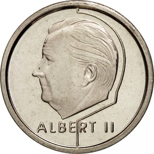 Belgian 1 Franc "Albert II" 1994-2001 KM# 188 | coinscatalog.NET