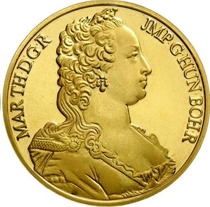 Belgian 1 Oz Gold 100 ECU "Maria Theresia" 1989-1990 KM# 175 ...