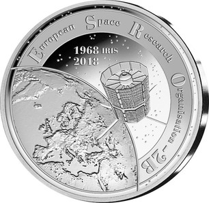 20 Euros de Plata Belga "ESRO-2B" 2018 | coinscatalog.NET