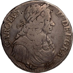 Great Britain Silver 4 Merks Scotland 1664-1675 KM# 104.2 ...