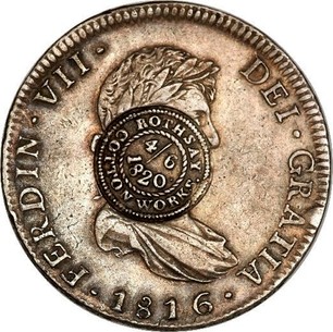 Great Britain Silver 4 Shillings 6 Pence "Scotland Countermark" 1811 KM ...