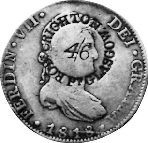 Great Britain Silver 4 Shillings 6 Pence "Scotland Countermark" 1811 KM ...