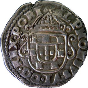 Portuguese Silver 100 Reis (Tostao) "Afonso VI" 1663 KM# 76 ...