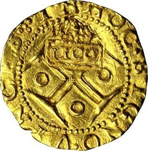 Oro portugués 1100 Reis "Moneda contramarcada" 1668 KM# 453,3 ...