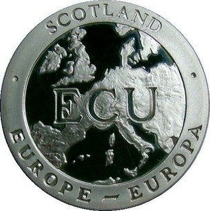 Great Britain Silver ECU "King Jacob" 1992 X# 13 | coinscatalog.NET